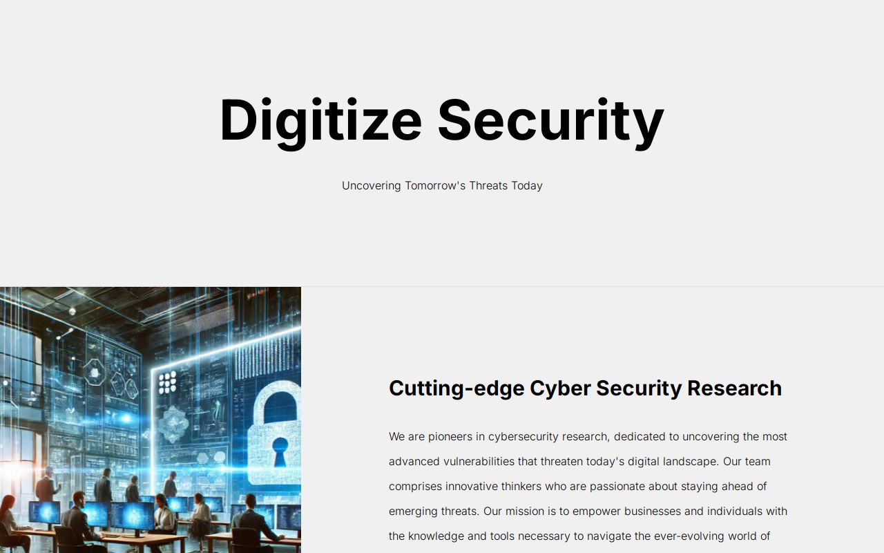 Digitize Security